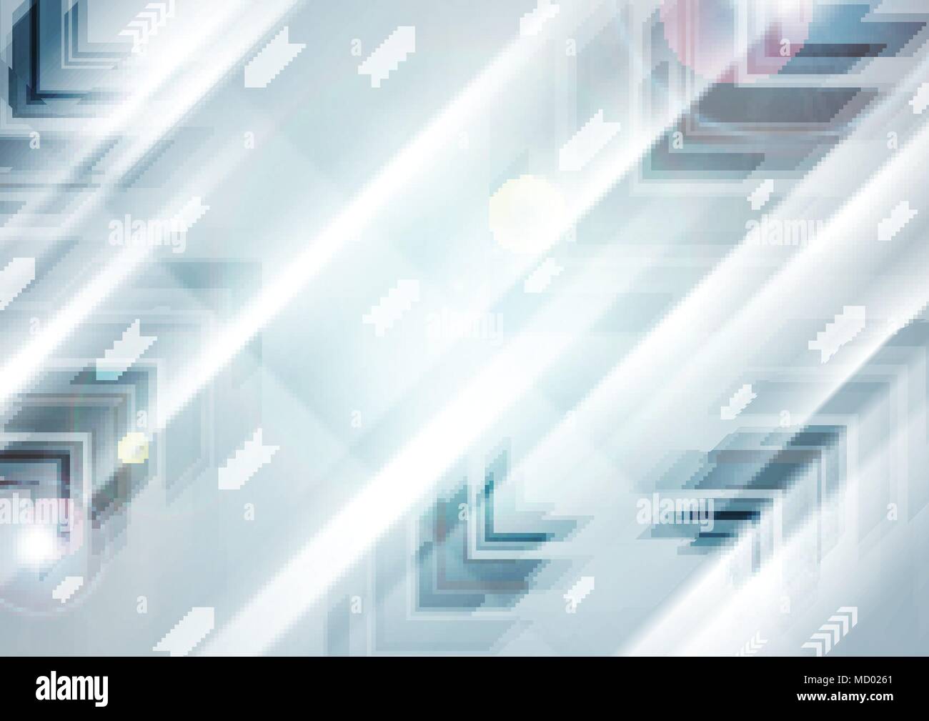 Abstract grey blue tech futuristic diagonal arrows background. Vector ...