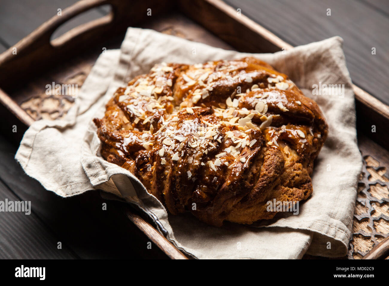 Sweet maple syrup bread Stock Photo - Alamy