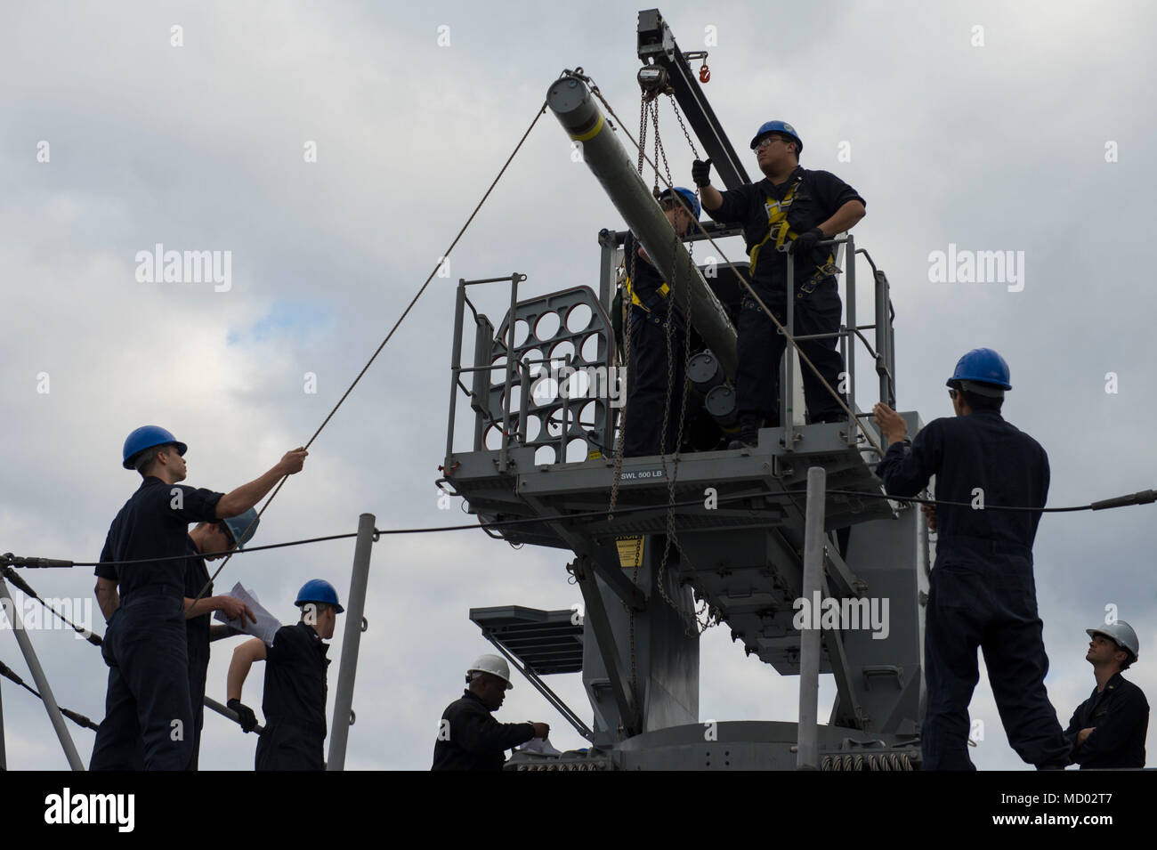 Rolling airframe missile ram launcher hi-res stock photography and ...