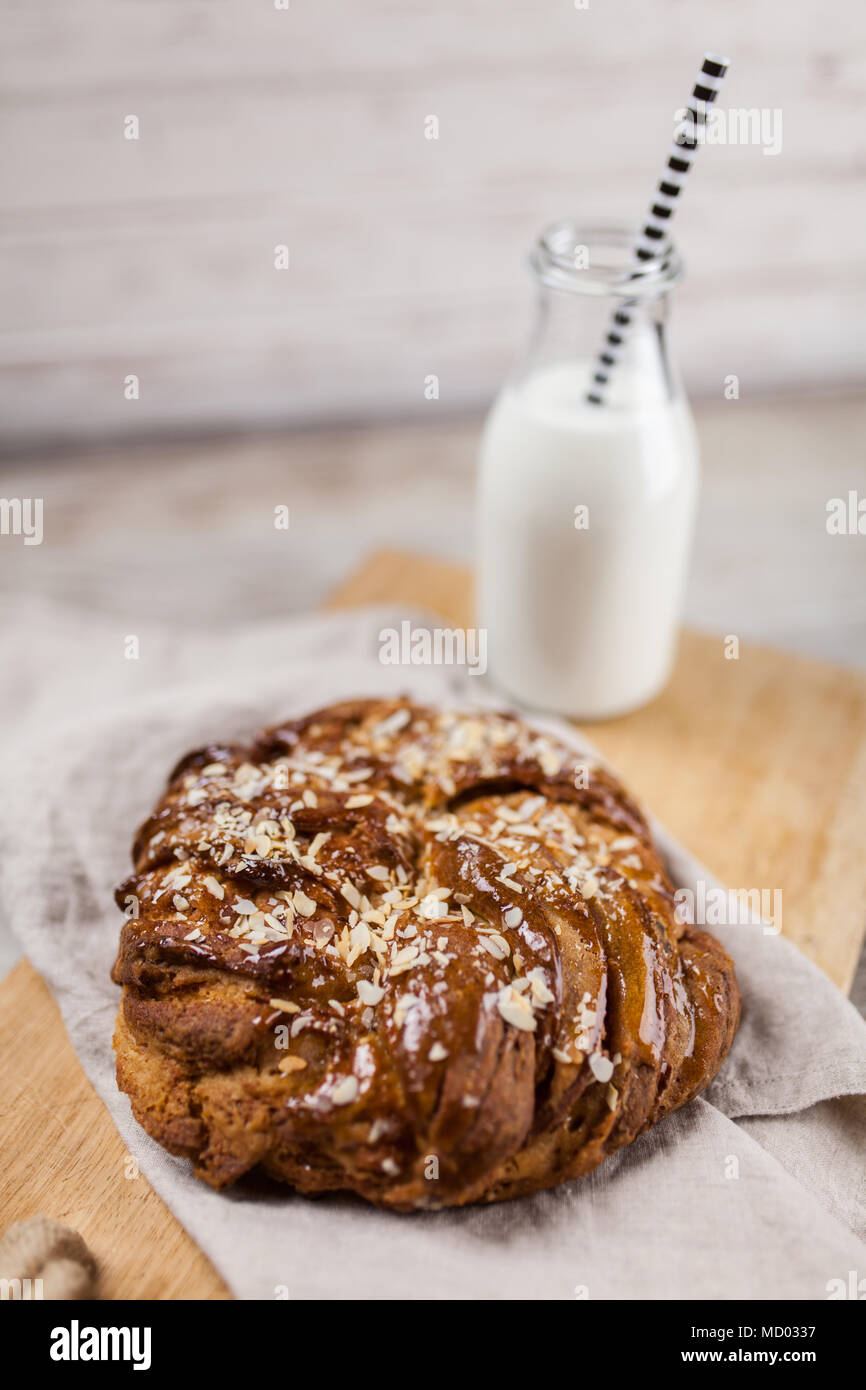 Sweet maple syrup bread Stock Photo - Alamy