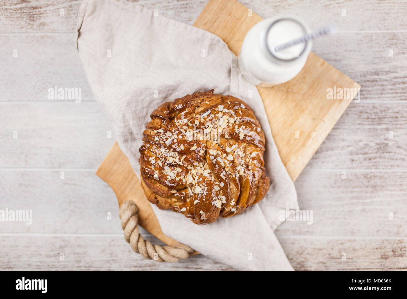 Sweet maple syrup bread Stock Photo - Alamy