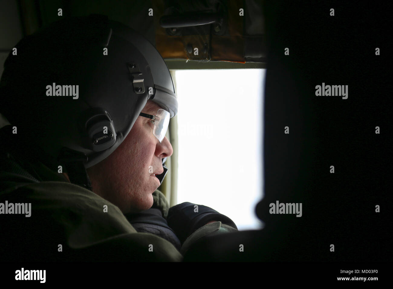 Alaska Air National Guard Chief Master Sgt. Chris Wilson, a loadmaster ...
