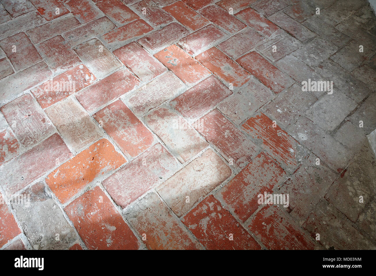 light and shadows on old bricks floor Stock Photo - Alamy