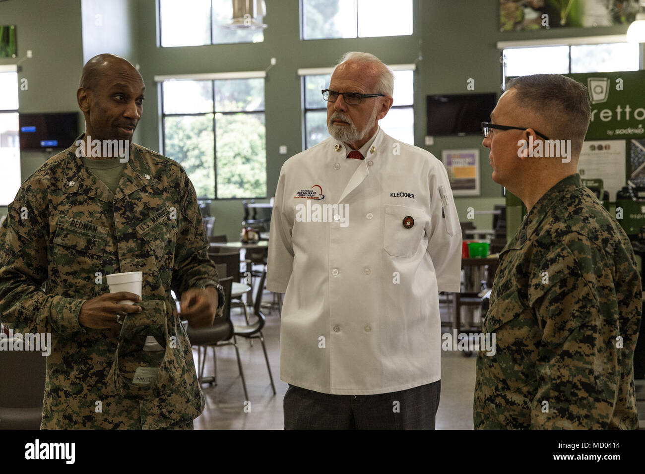 U.S. Marine Corps Lt. Col. Anthony Redman, a food service officer with ...
