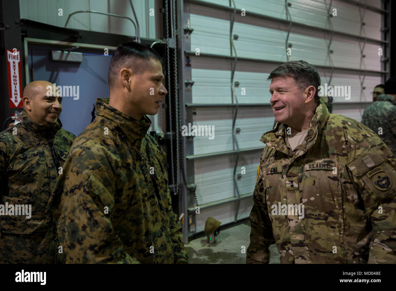 U.S. Army Alaska Commanding General Maj. Gen. Mark O’Neil, right ...