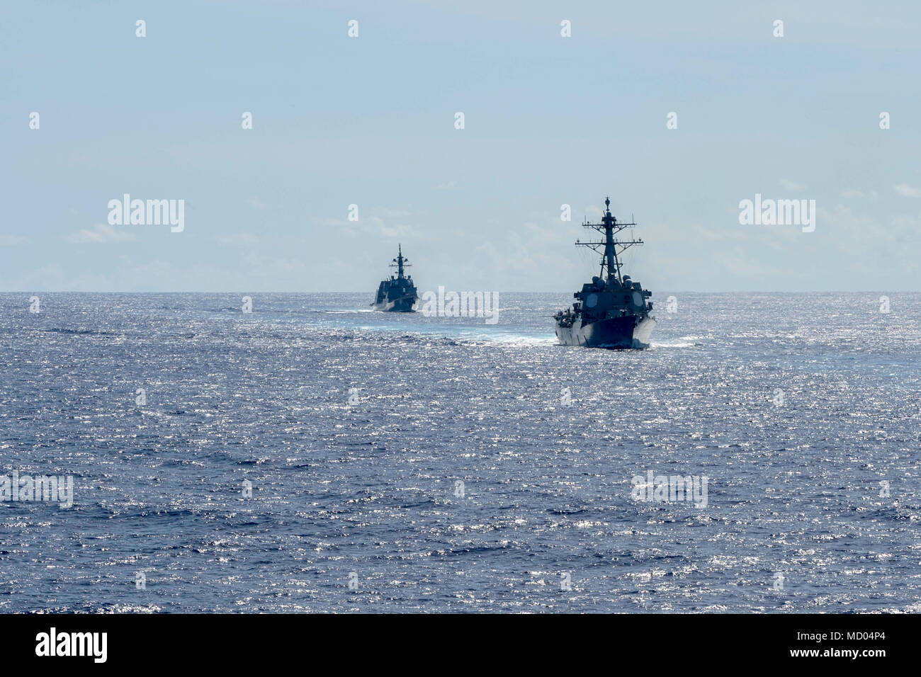 180310-N-ZL062-0069 PHILIPPINE SEA (March 10, 2018) The guided-missile ...