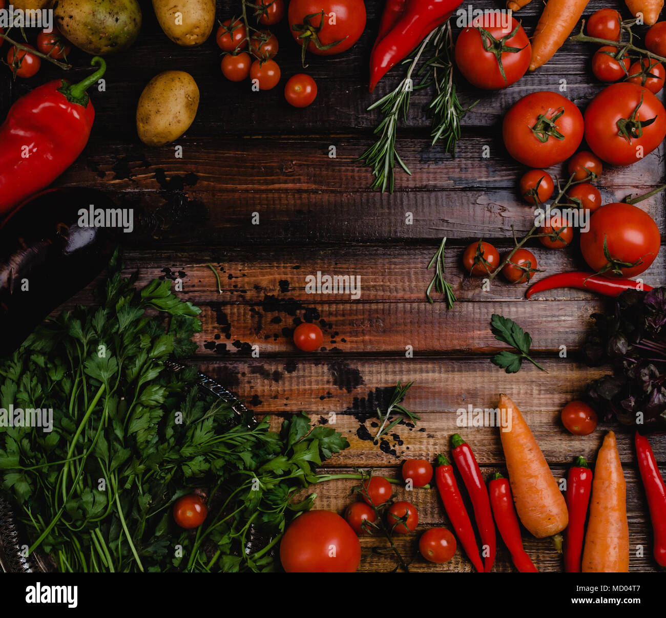 Meat different vegetables top hi-res stock photography and images - Alamy