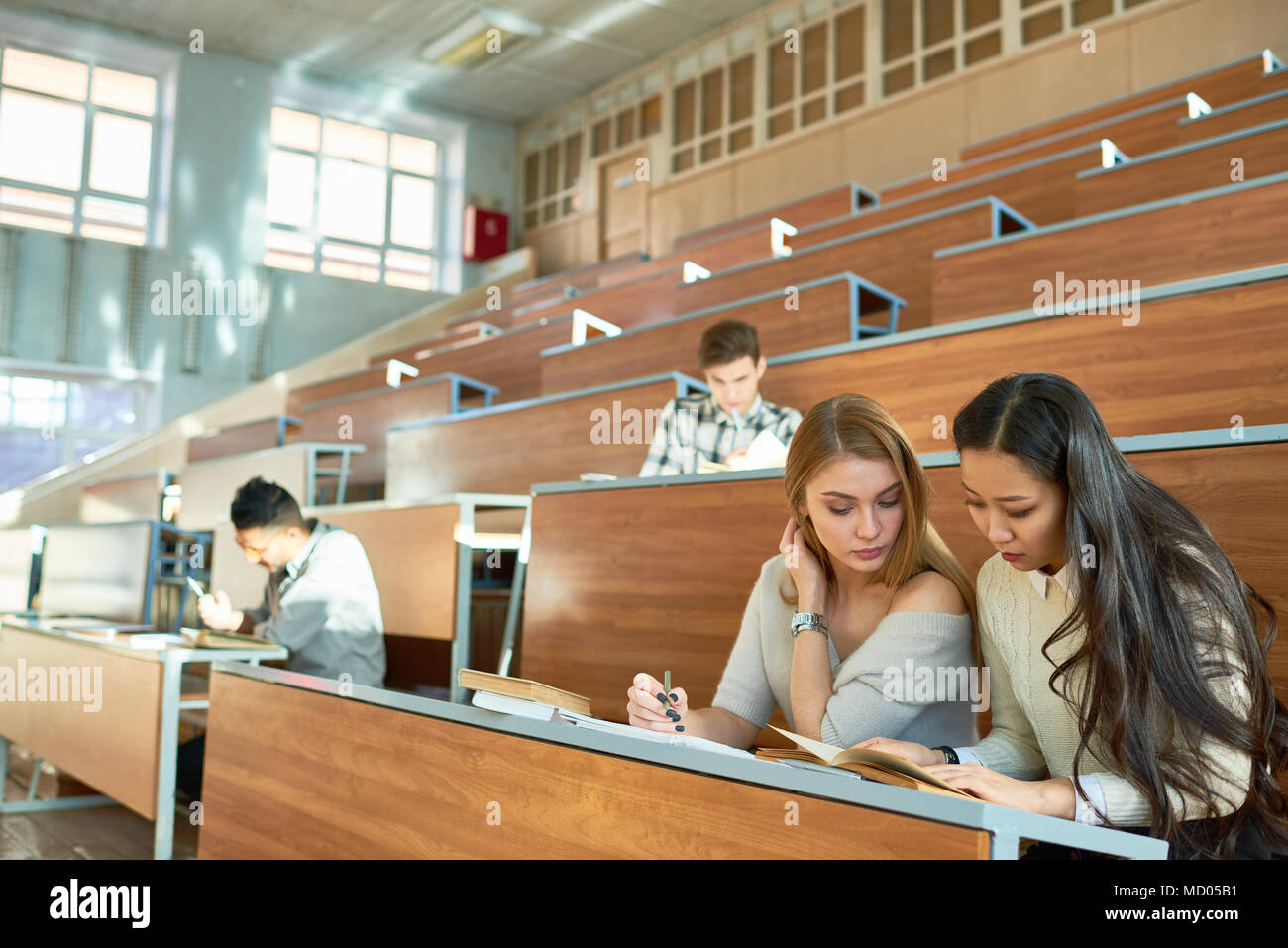 College Students in Lecture Hall Stock Photo - Alamy