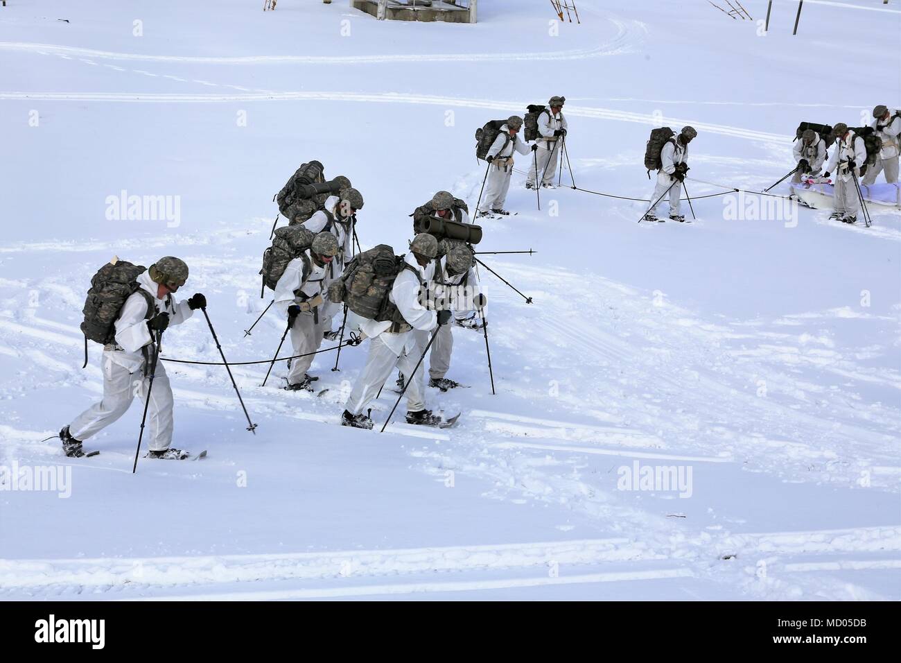 Students in the Cold-Weather Operations Course (CWOC) Class 18-06 ...