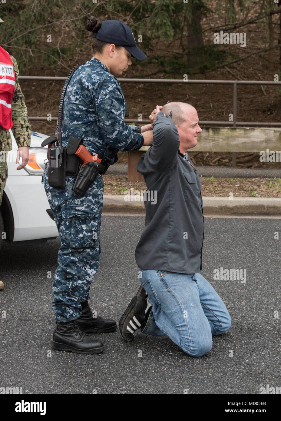 Naval Support Activity Bethesda security team members conduct Anti ...