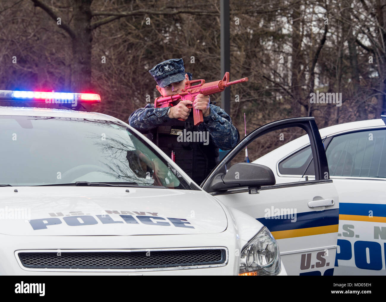 Naval Support Activity Bethesda security team members conduct Anti ...