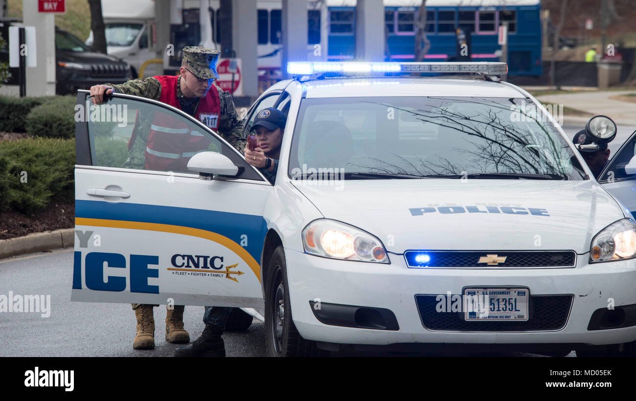 Naval Support Activity Bethesda security team members conduct Anti ...