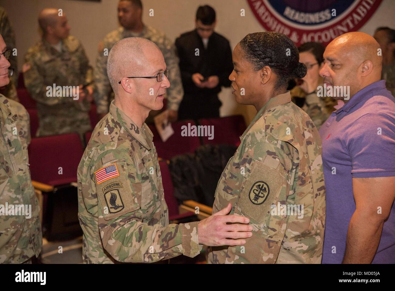 The Change of Responsibility ceremony for United States Army Element ...