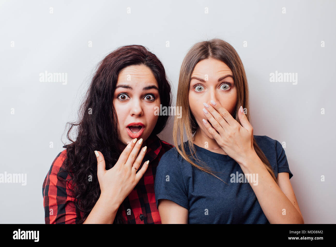 girls are surprised Stock Photo - Alamy