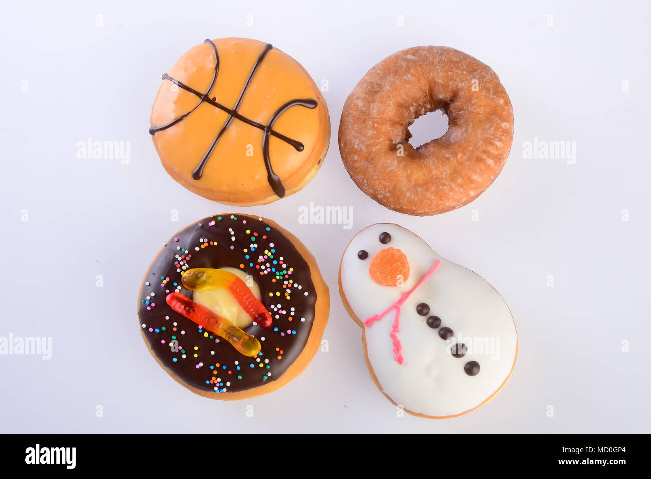 donut. Assorted donuts on background Stock Photo - Alamy