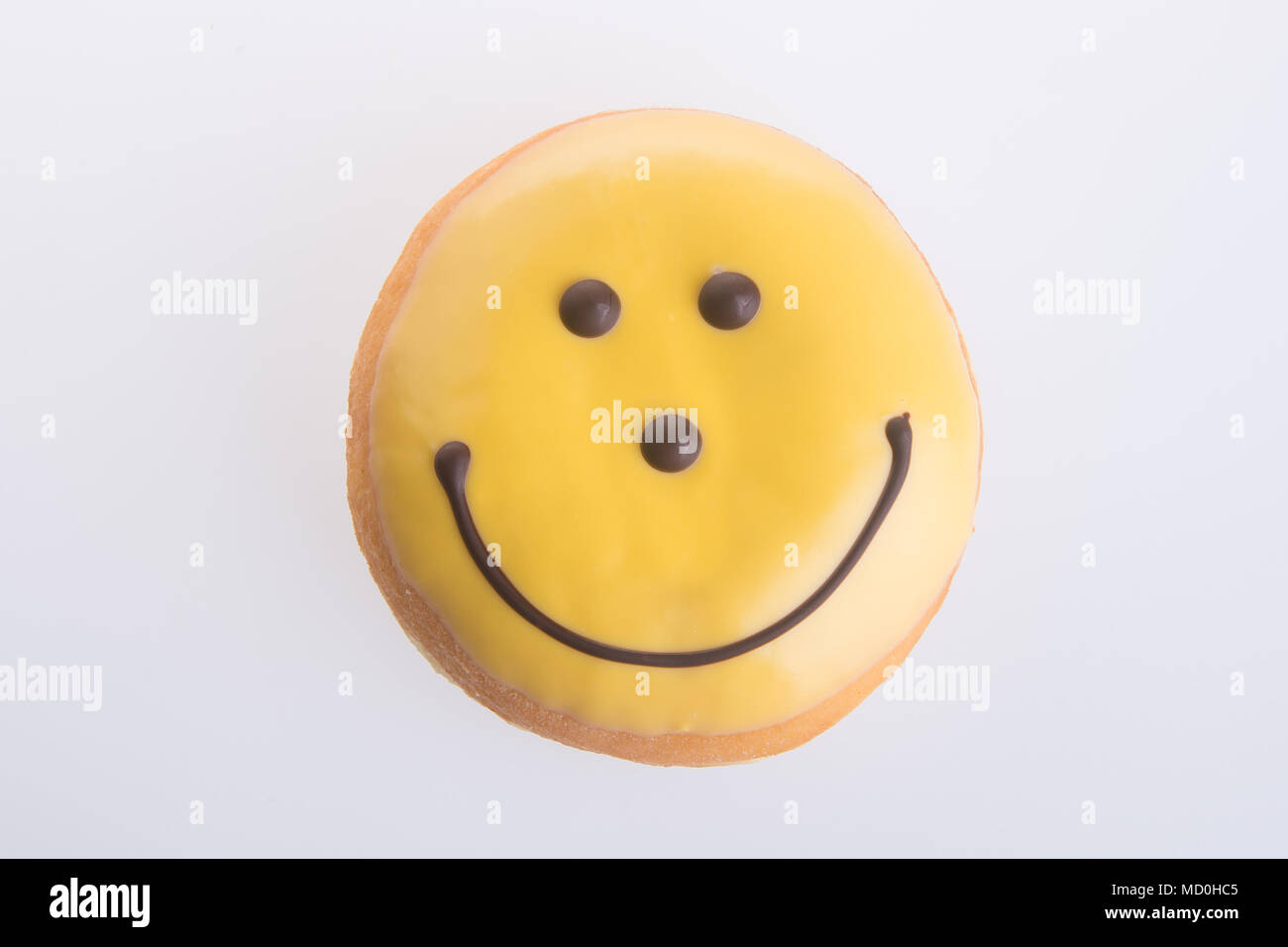 donut. happy face donut in background Stock Photo - Alamy