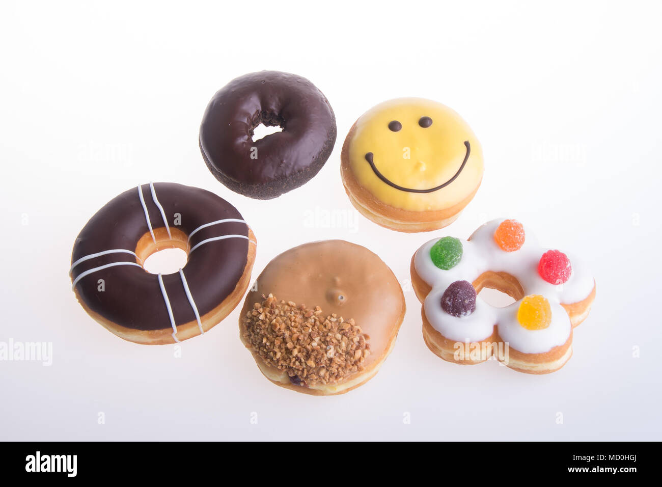 donut. Assorted donuts on background Stock Photo - Alamy