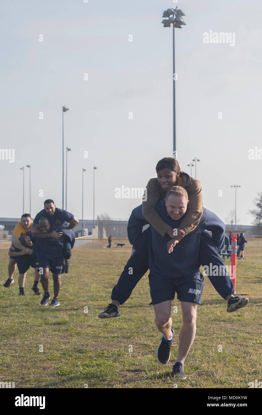 NORFOLK, Va. (Mar. 28, 2018) -- Chief petty officers from USS Gerald R ...