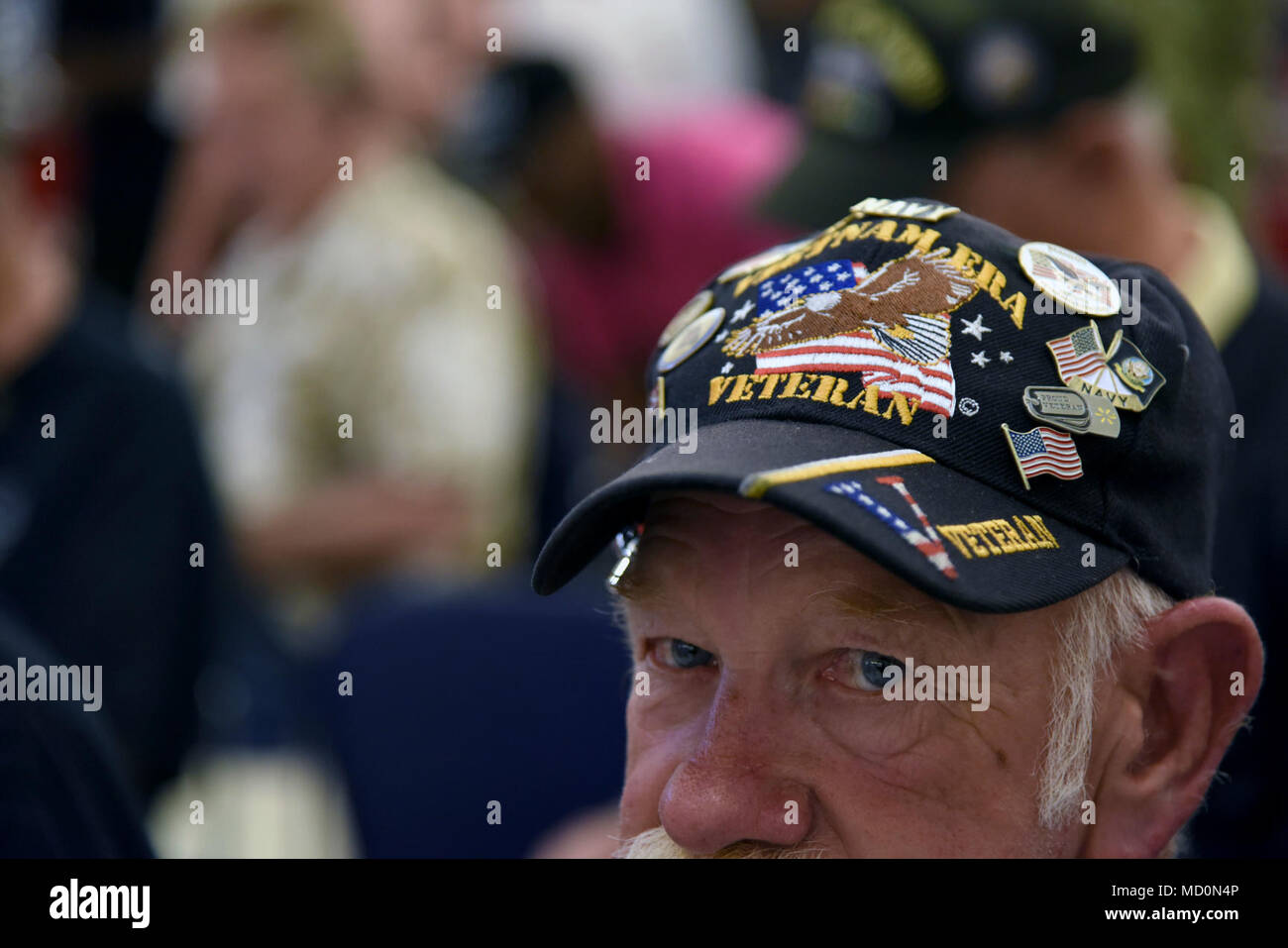Roger Anderson, U.S. Navy Vietnam veteran, attends the 50th Anniversary ...