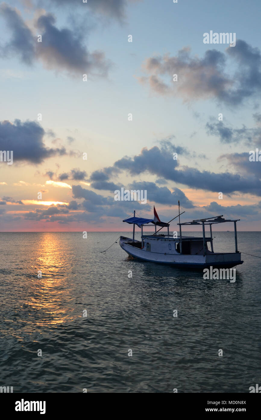 The charm of the beach and the clear sea in South Borneo, Indonesia ...
