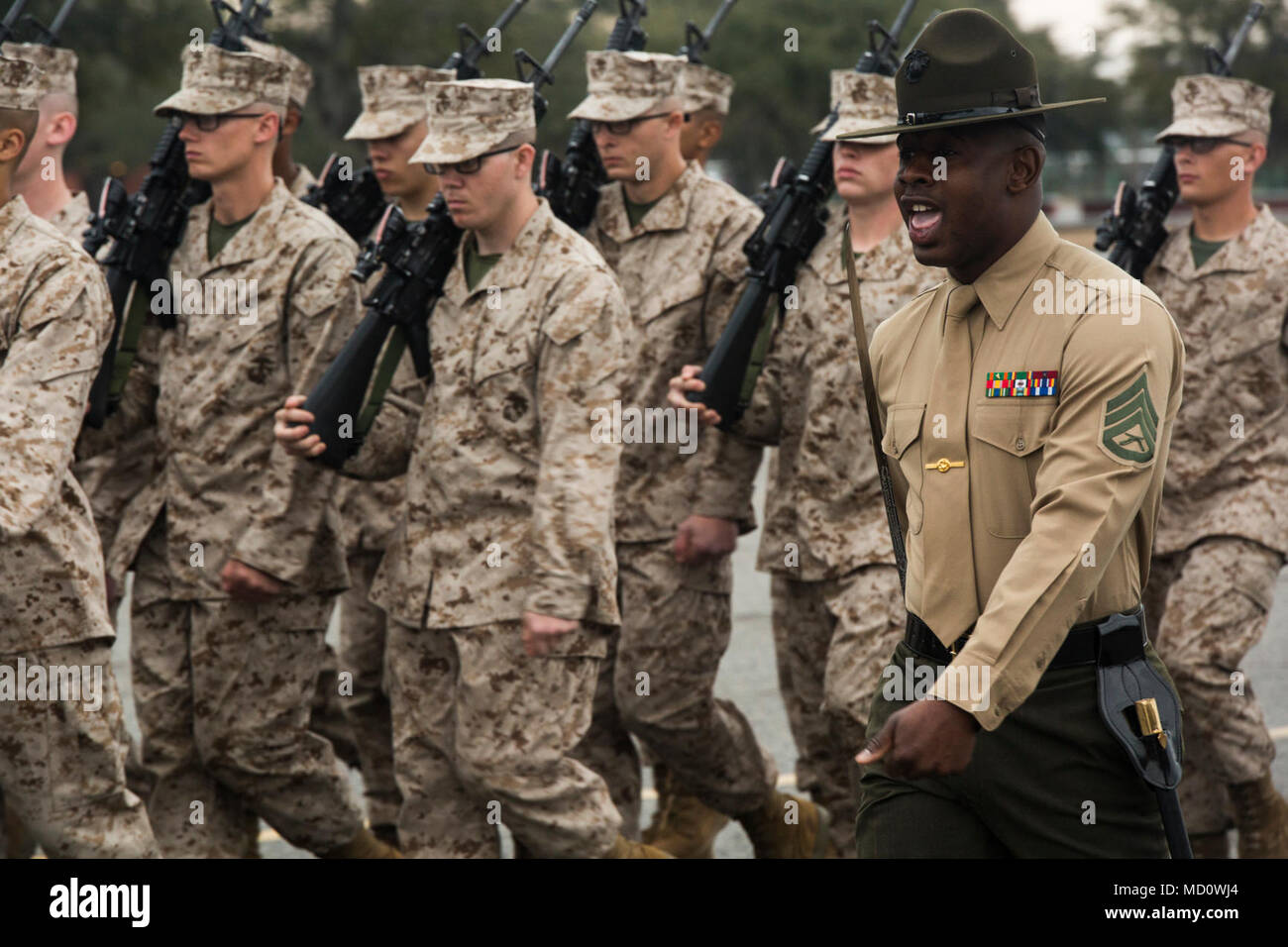Senior Drill Instructor Staff Sgt. Antonio Perkins, 28, from Tarboro, N ...