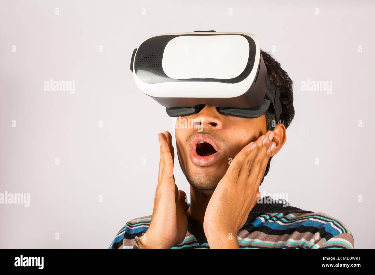 Headset Vr Visual Hand Vision High Resolution Stock Photography and ...