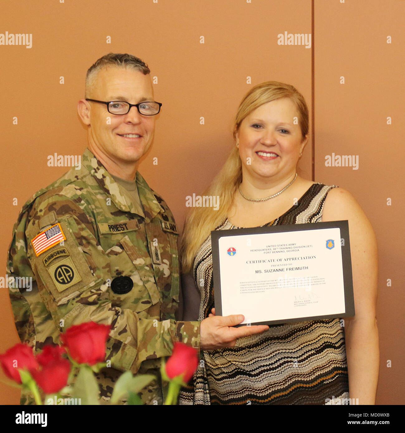 Command Sergeant Maj. Todd Priest, division command sergeant major ...