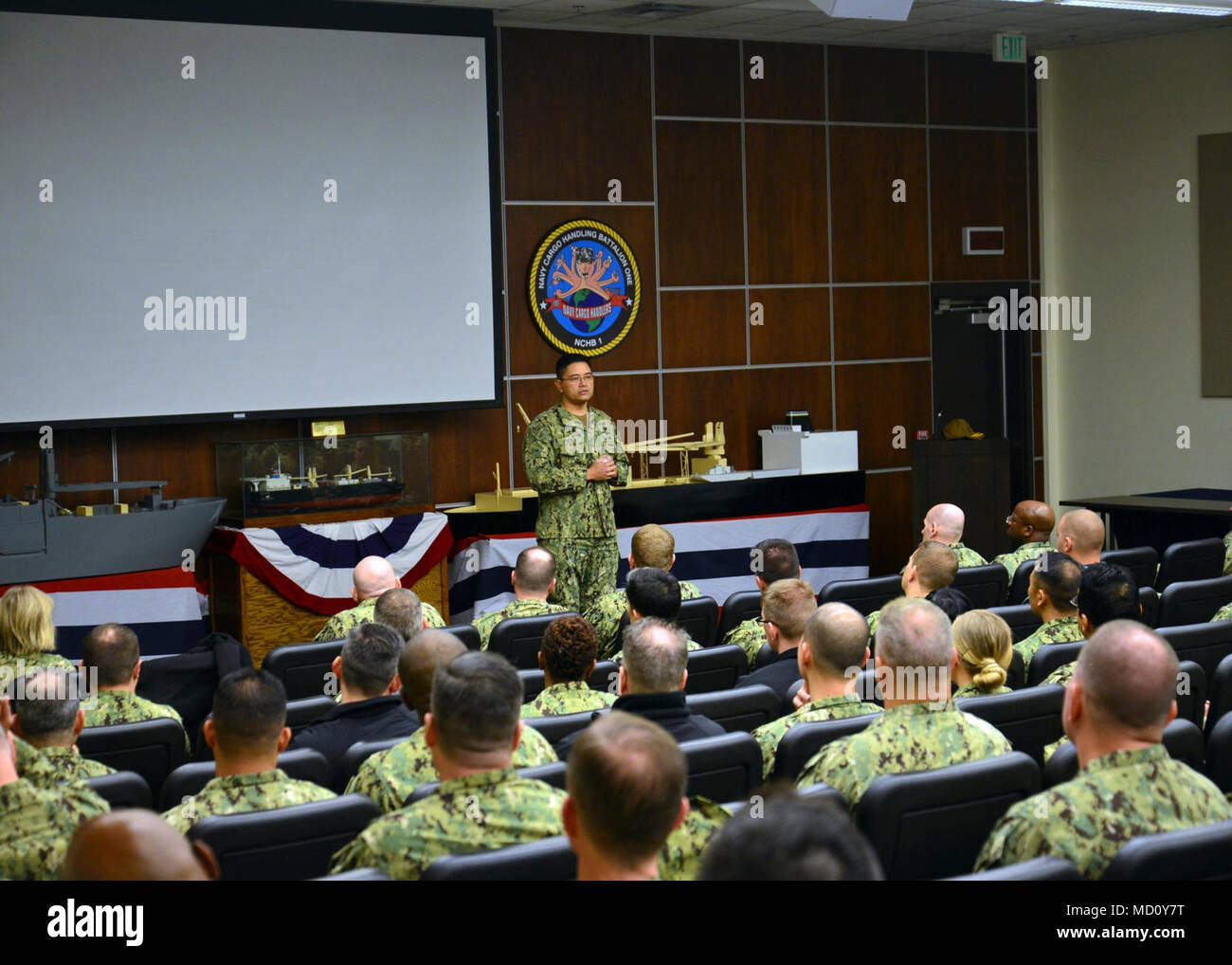 WILLIAMSBURG, Va (March 15, 2018) - Rear Adm. Alan J. Reyes, Commander ...