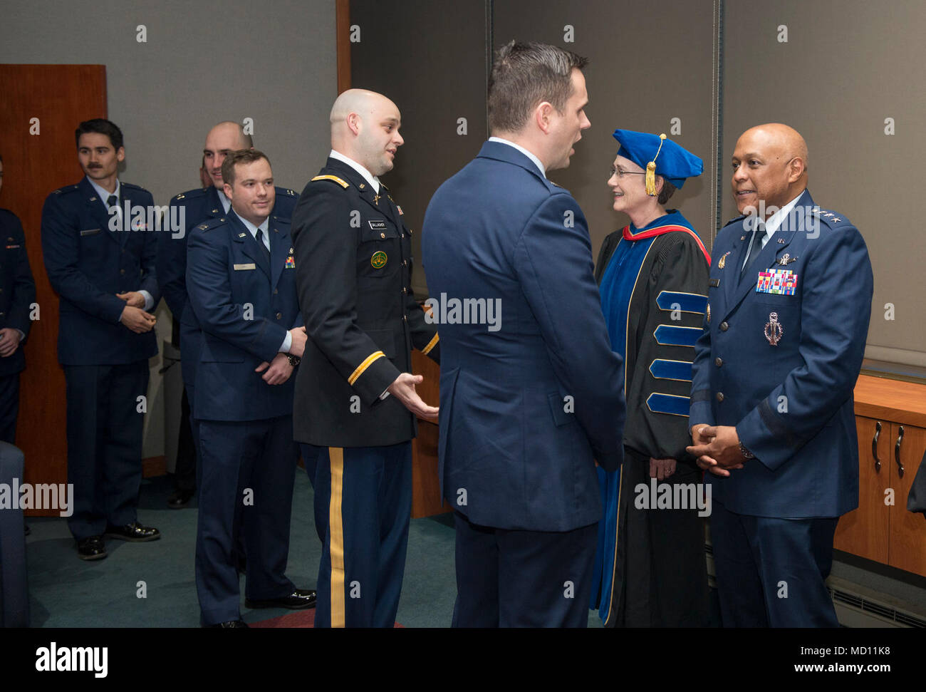 Lt. Gen. Anthony Cotton, Air University commander, and Secretary of the ...