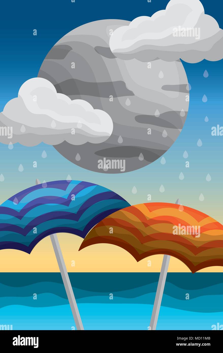 summer and rain season Stock Vector Image & Art - Alamy