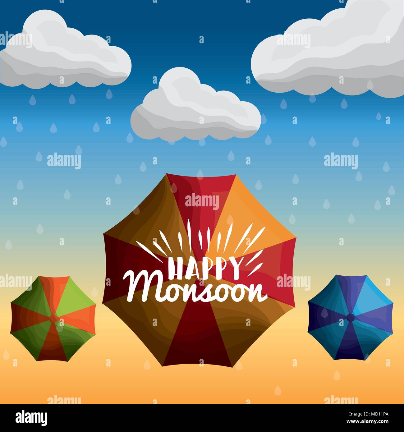 summer and rain season Stock Vector Image & Art - Alamy