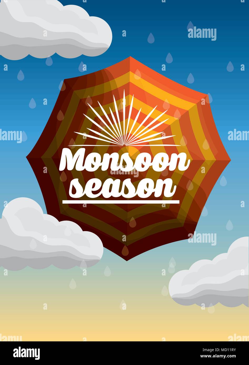 summer and rain season Stock Vector Image & Art - Alamy