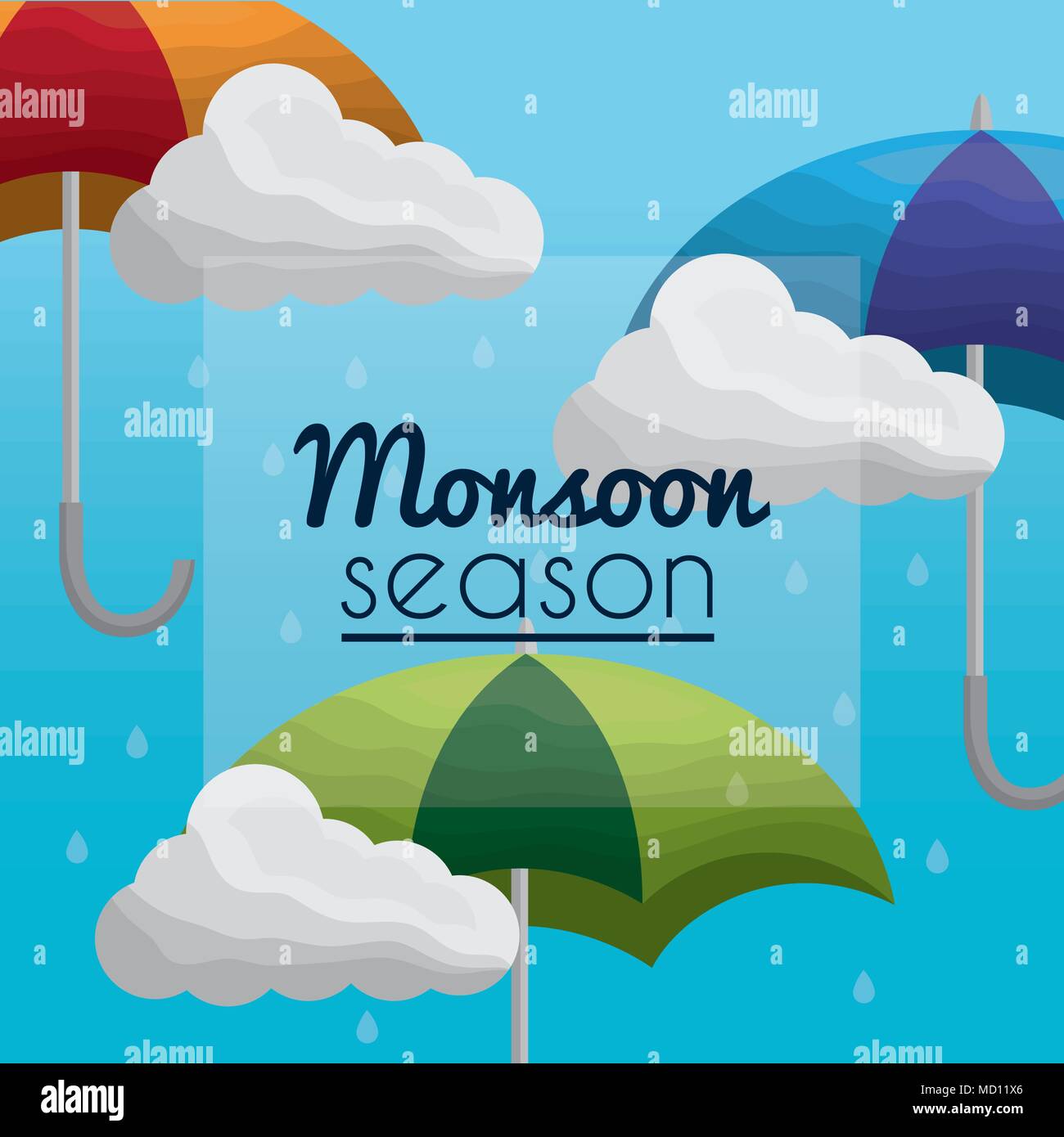 summer and rain season Stock Vector Image & Art - Alamy