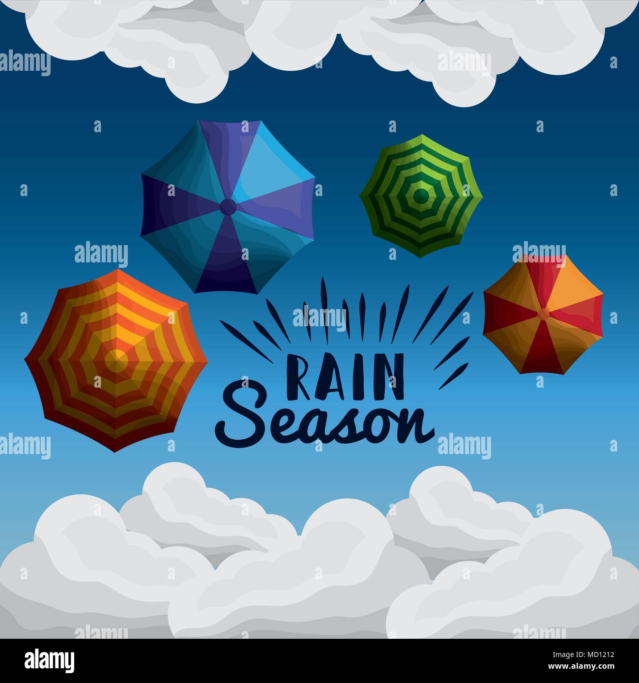 summer and rain season Stock Vector Image & Art - Alamy