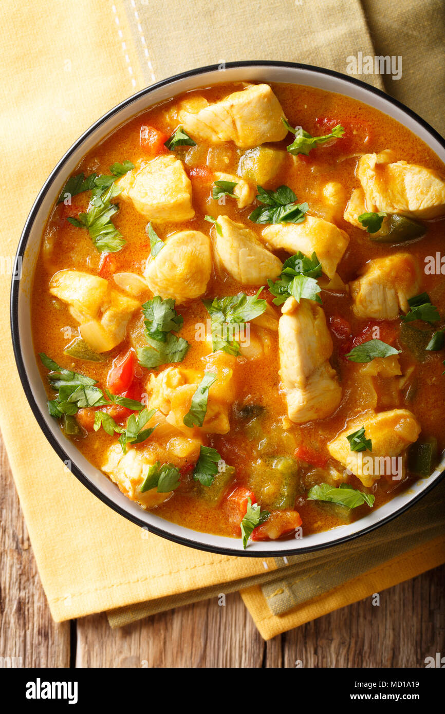 Brazilian traditional Bobo chicken with vegetables in coconut milk ...