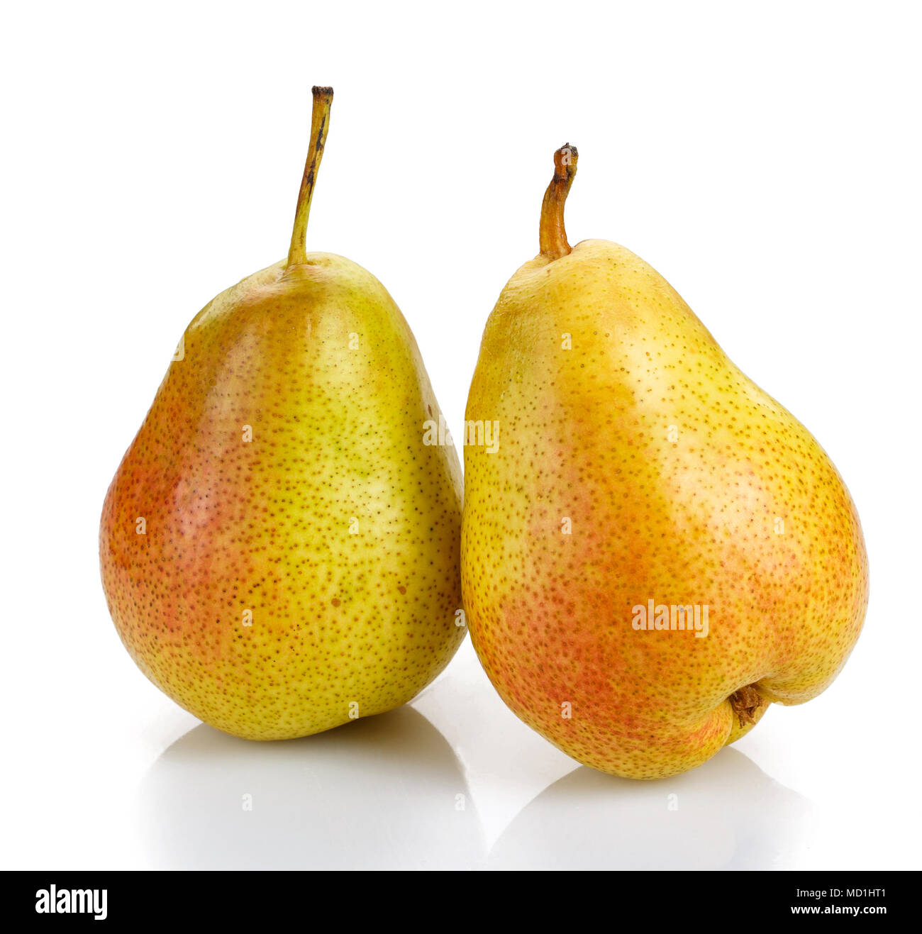 Pears isolated on white background. Way is in path Stock Photo - Alamy