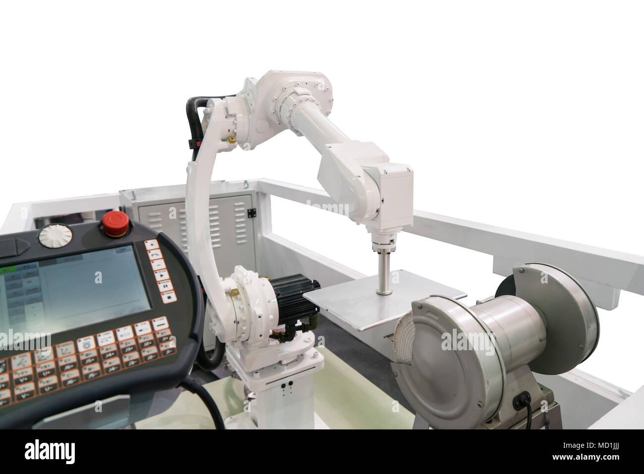 robotic hand machine tool at industrial manufacture factory Stock Photo ...
