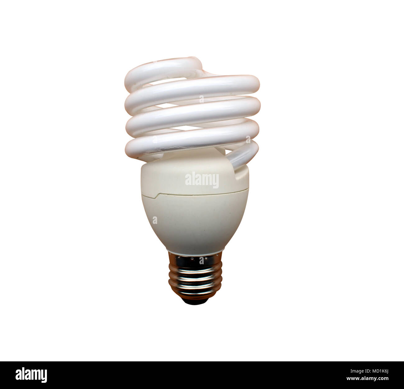 White light bulb on white background Stock Photo - Alamy