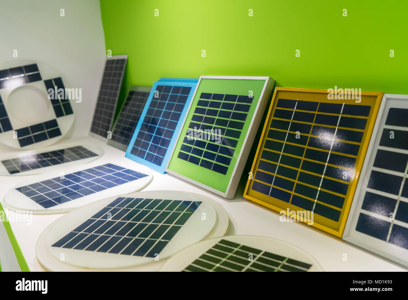 Variety solar panels Stock Photo - Alamy