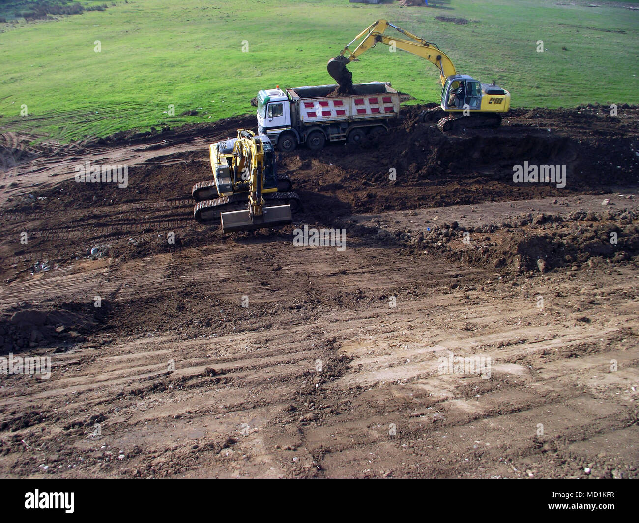 Soil road reconstruction heavy hi-res stock photography and images - Alamy