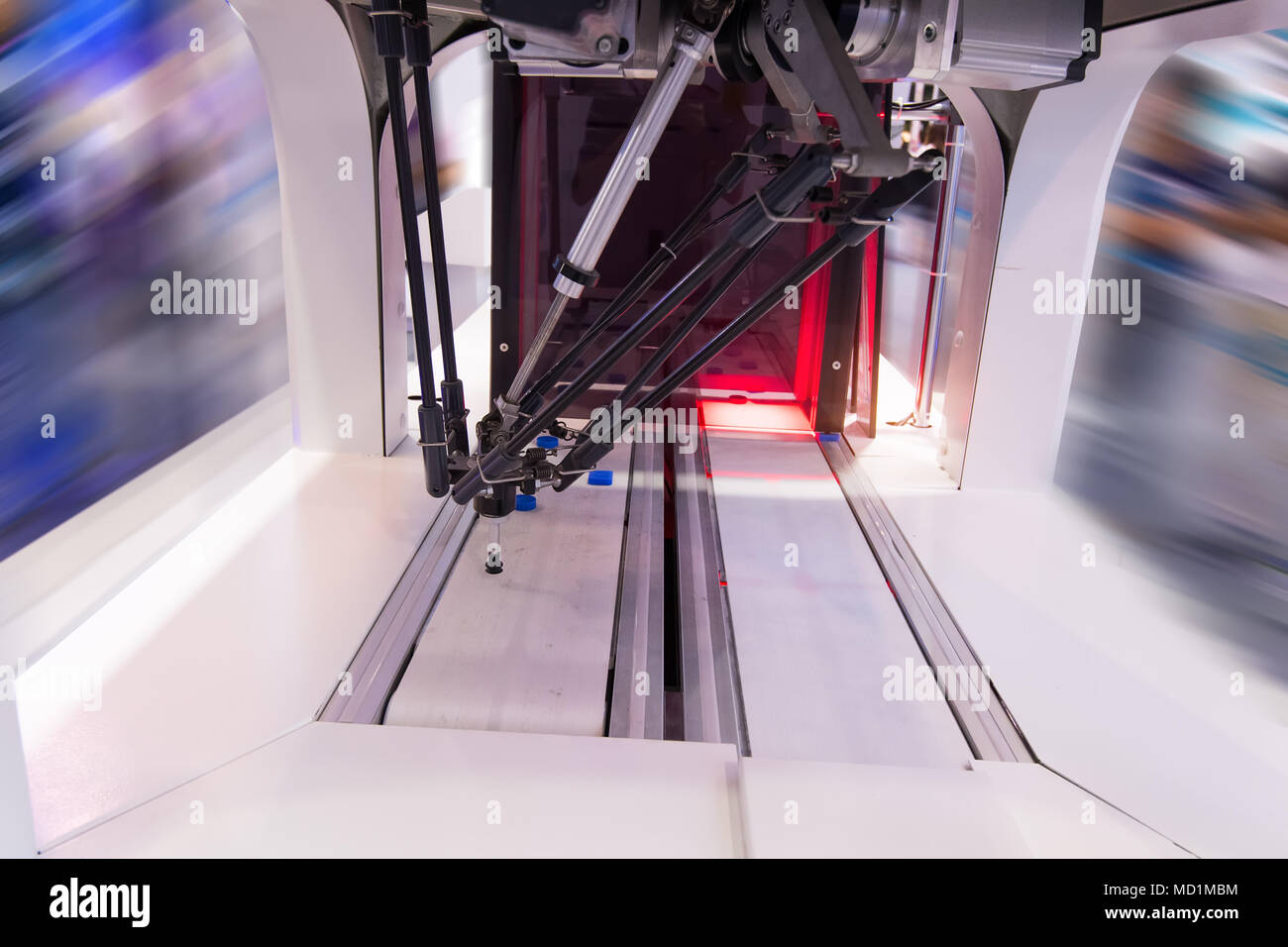 robotic machine tool in industrial manufacture plant,Smart factory ...