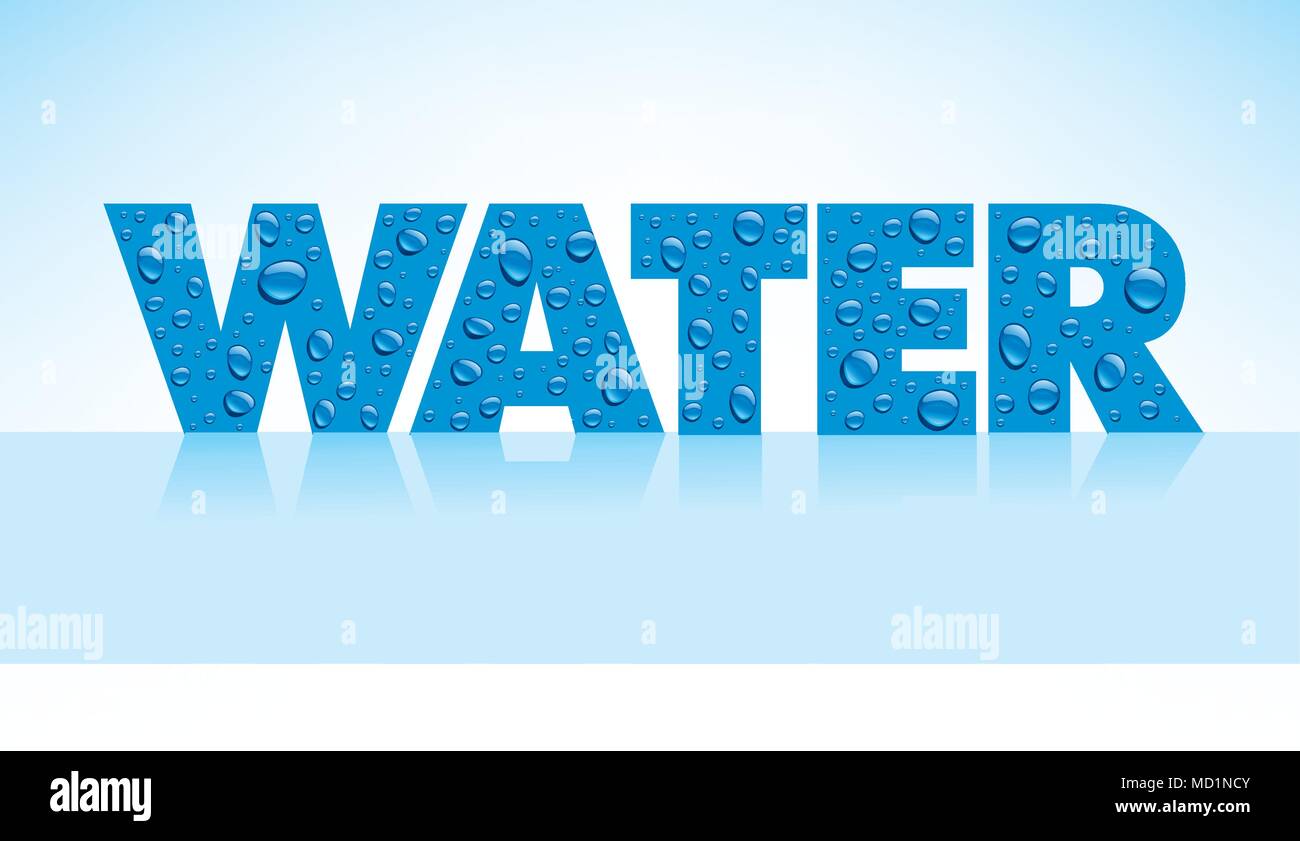 water backgrounds with text and drops Stock Vector Image & Art - Alamy