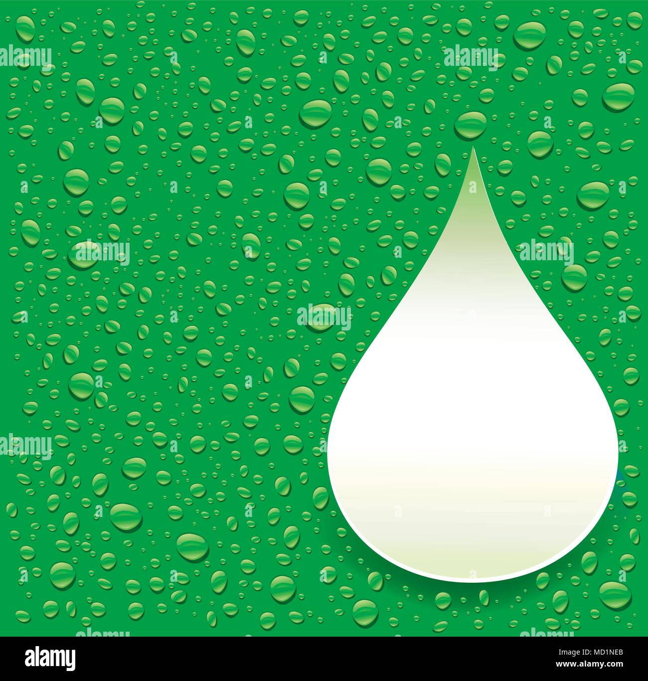 water text with many drops on blue background Stock Vector Image & Art ...