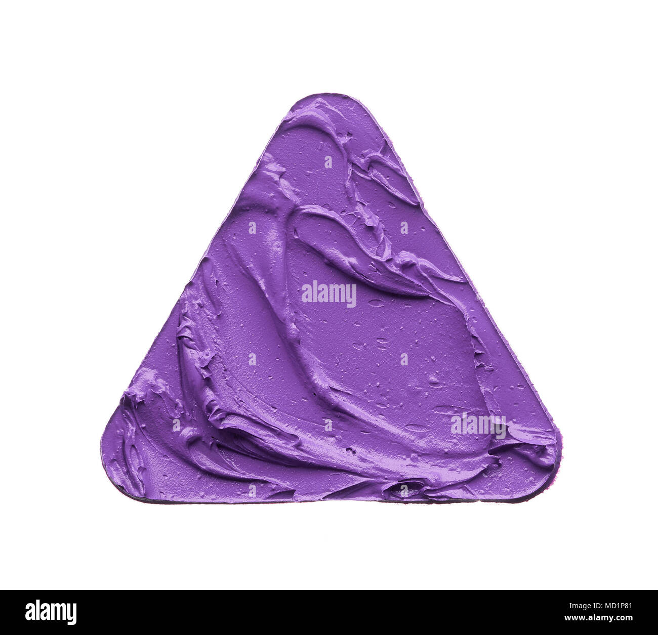 Purple makeup smear of lip gloss isolated on white background. Purple ...