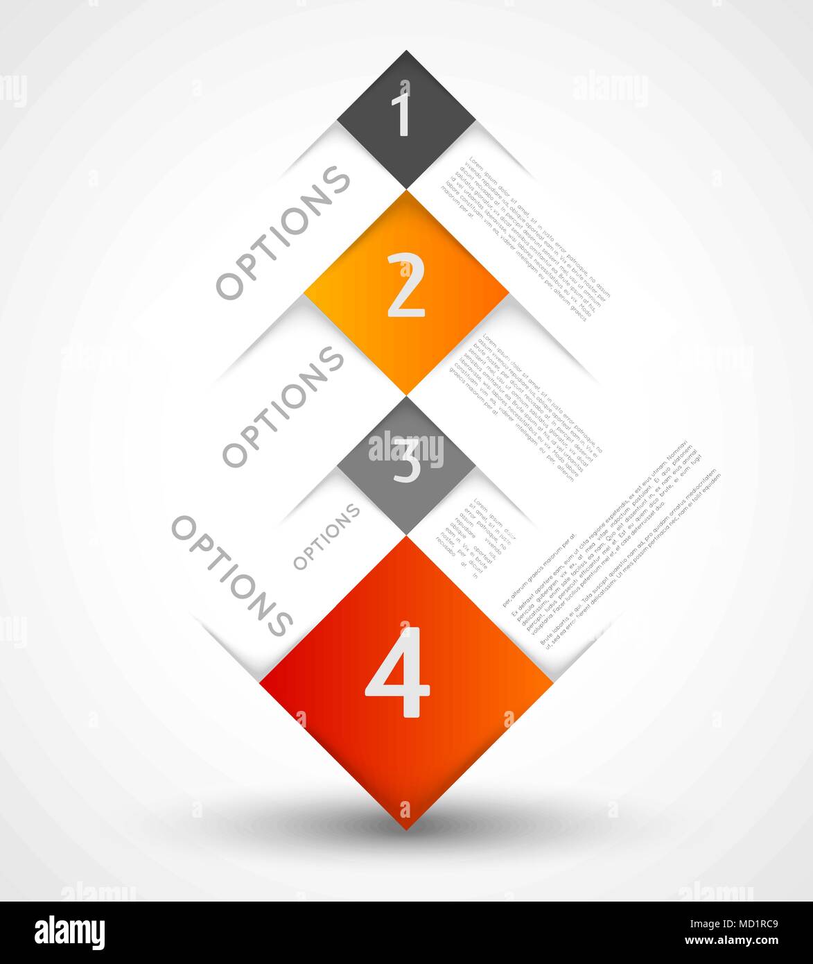 vector infographic template squares, options/infographic design element ...