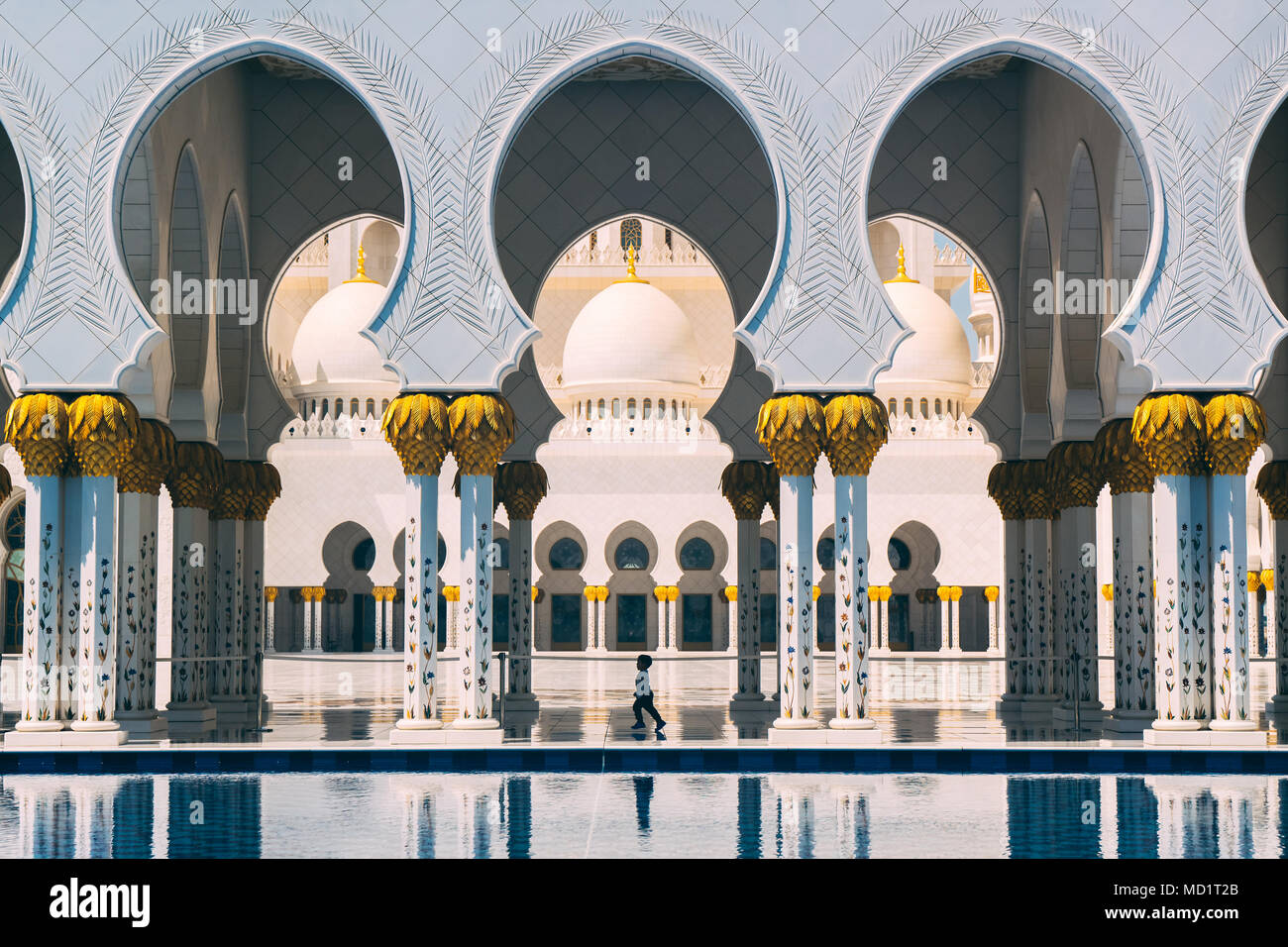 ABU DHABI/UNITED ARAB EMIRATES - MARCH 29th, 2018: Architecture detail ...