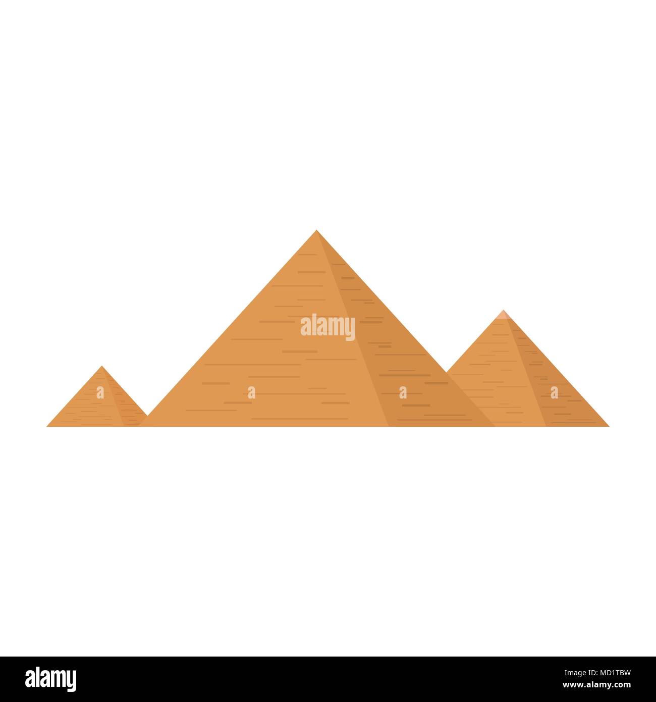 Pyramids flat design icon Stock Vector Image & Art - Alamy