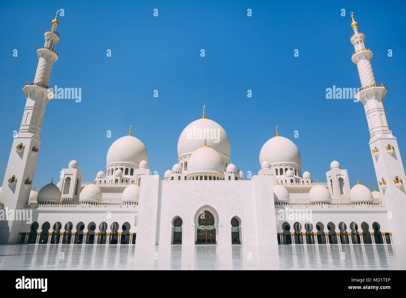 ABU DHABI/UNITED ARAB EMIRATES - MARCH 29th, 2018: Architecture detail ...