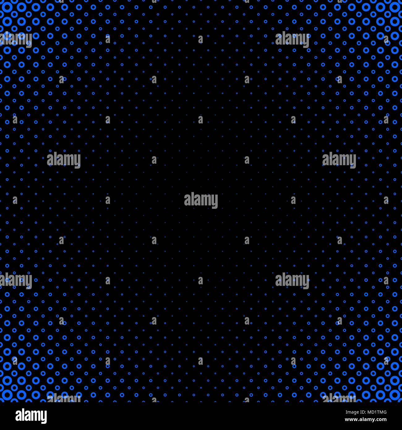 Geometrical Abstract Halftone Circle Pattern Background Vector Graphic Design From Blue Rings