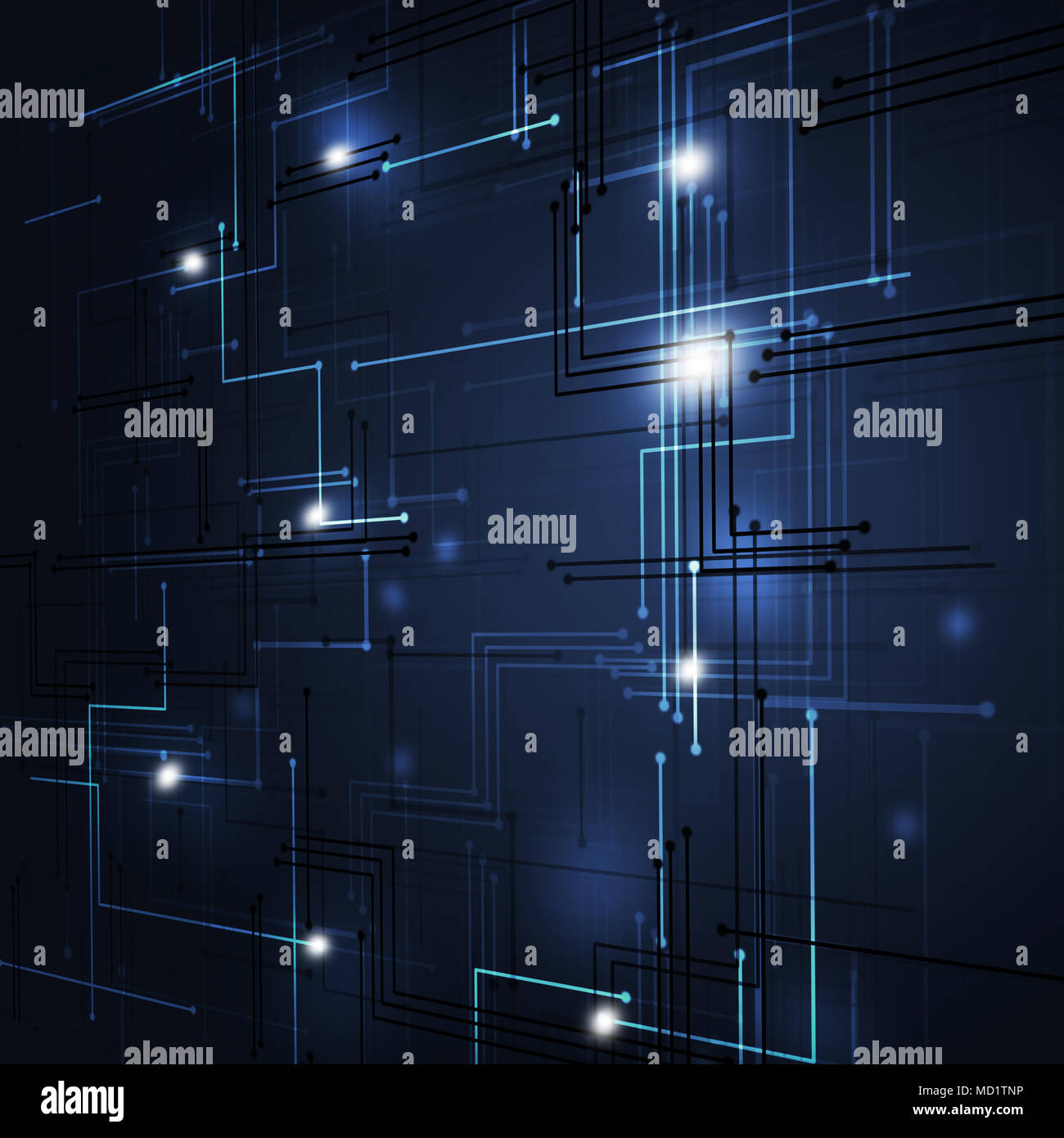 abstract digital geometric digital lines blue background Stock Photo ...